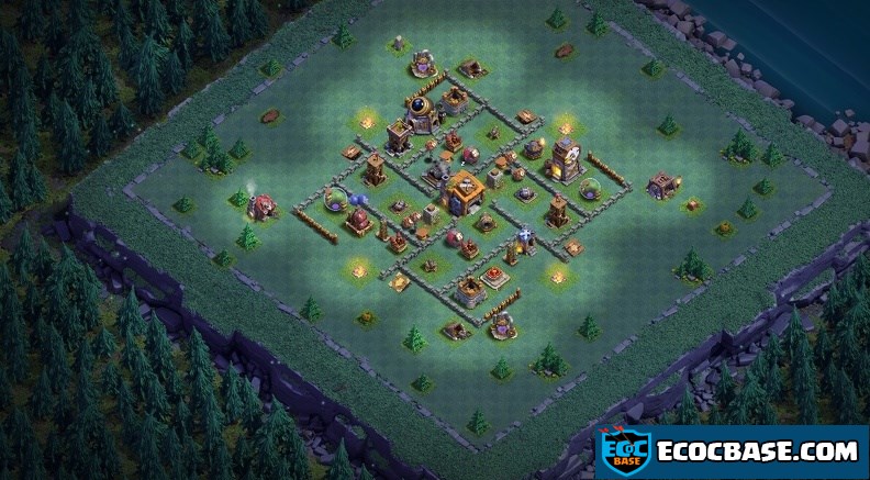 Builder Base | Aldea Nocturna / (BH7) Taller del Constructor 7 | Clash of Clans Base Layout Link