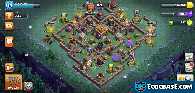 Builder Base | Aldea Nocturna / (BH7) Taller del Constructor 7 | Clash of Clans Base Layout Link