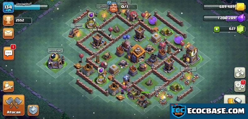 Builder Base | Aldea Nocturna / (BH7) Taller del Constructor 7 | Clash of Clans Base Layout Link