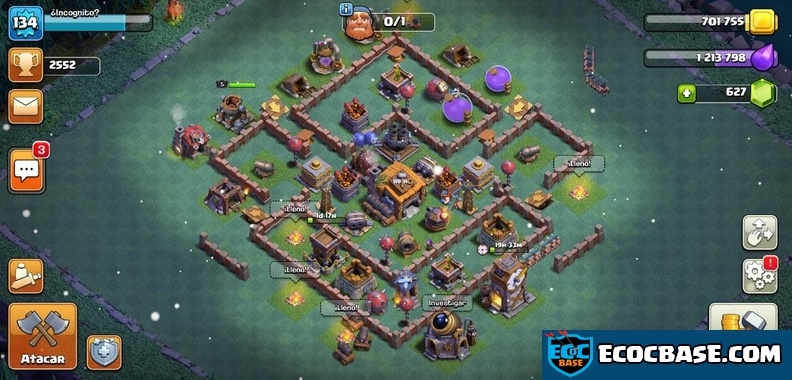 Builder Base | Aldea Nocturna / (BH7) Taller del Constructor 7 | Clash of Clans Base Layout Link