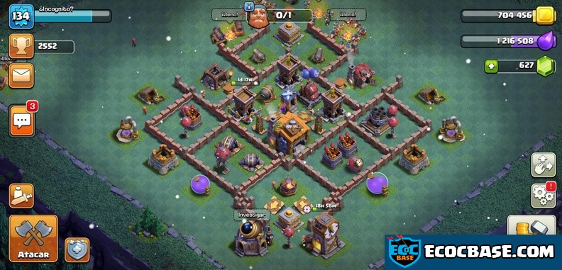 Builder Base | Aldea Nocturna / (BH7) Taller del Constructor 7 | Clash of Clans Base Layout Link