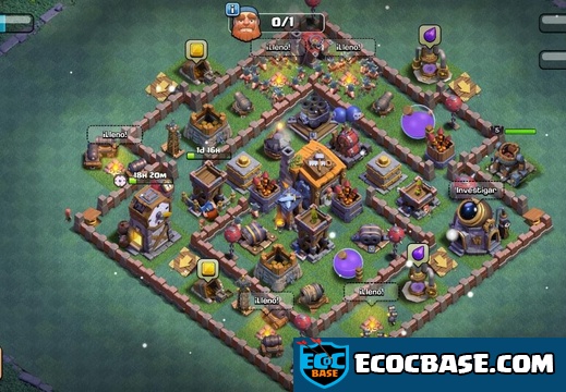 Builder Base | Aldea Nocturna / (BH7) Taller del Constructor 7 | Clash of Clans Base Layout Link
