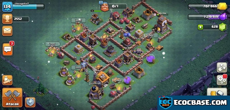 Builder Base | Aldea Nocturna / (BH7) Taller del Constructor 7 | Clash of Clans Base Layout Link